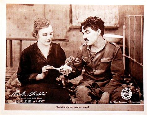 Lobby Card For The American Comedy Film Shoulder Arms 1918 Starring