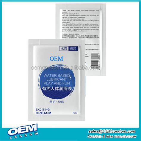 Sachet Package Personal Lubricant Lube Manufacturer