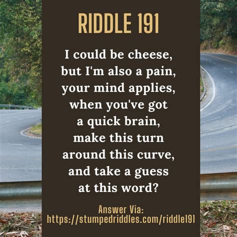 191 A Riddle That Includes Both Wit And Focus Stumpedbooks