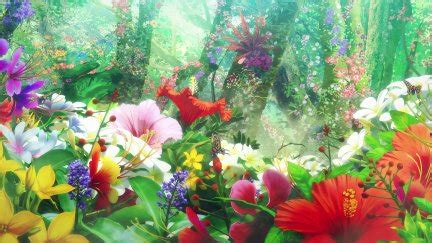 4k Anime Hells Paradise Jigokuraku Flowers Hibiscus Trees