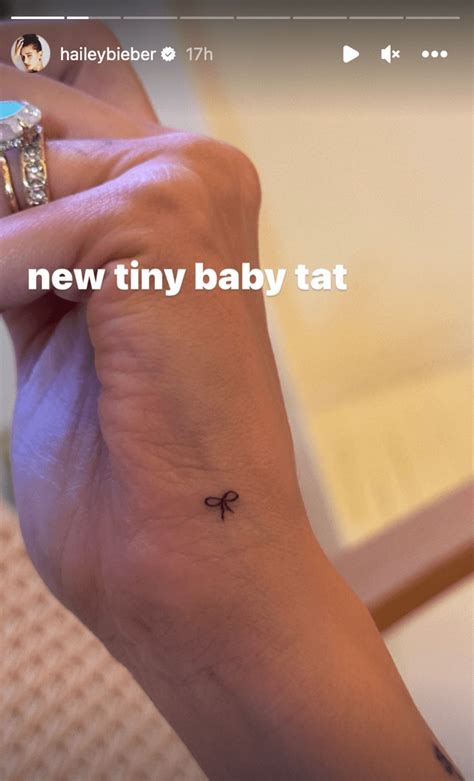 Hailey Biebers Tattoo Confirms Its The Year Of Bows