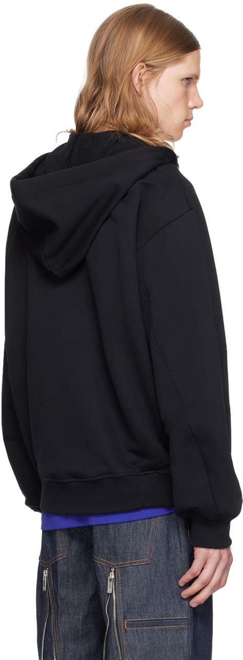 Helmut Lang Black Apex Zip Hoodie Helmut Lang