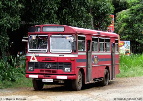 Sltb Buses ශ්‍රී ලංගම බස් Ruby Bodied Tata Lp 151042 Bus From Sltb