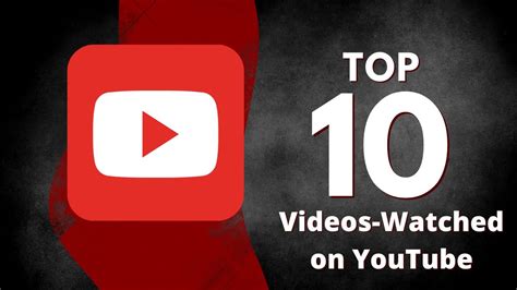 Top 10 Most Watched Youtube Videos A Trip Down Memory Lane Youtube