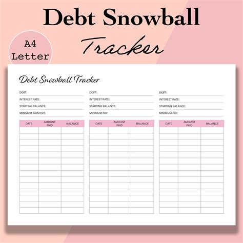 Free Snowball Debt Worksheet Download Free Snowball Debt Worksheet Png