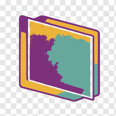 거울 스타일로 벡터 흰색 배경에 있는 단순한 다채로운 프로그램 아이콘 그림자 없음 작은 프레임 중앙 Png 일러스트 및 벡터 에 대한 무료 다운로드 Pngtree