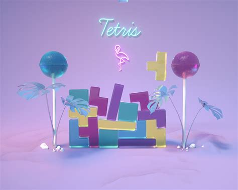 3d Candy Tetris On Behance