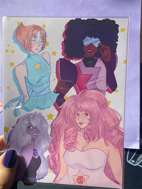 Crystal Gems Steven Universe FANART Print Etsy