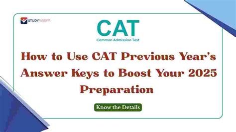 How To Use Cat Previous Years Answer Keys To Boost Your 2025 Preparation