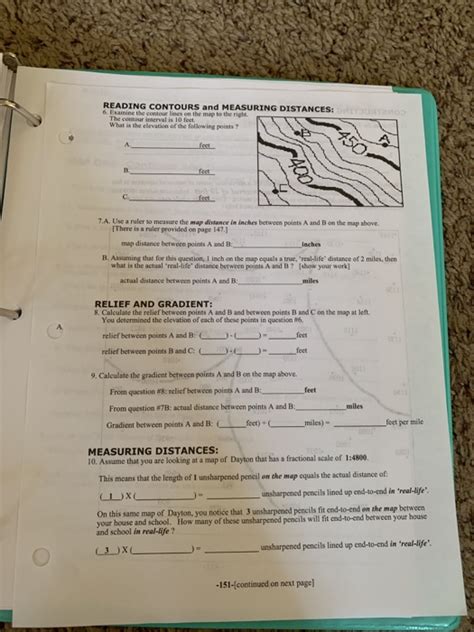 Solved NAME PREPARATION QUESTIONS TOPOGRAPHIC MAPS PART Chegg