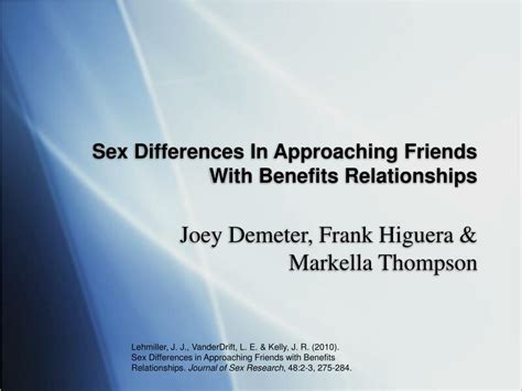 PPT Sex Differences In Approaching Friends With Benefits Relationships PowerPoint Presentation