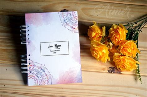 Planner Permanente P 12 Meses Capa Personalizada Com Nome Elo7