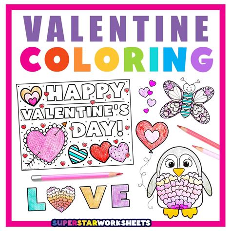 Frog Valentine Coloring Page