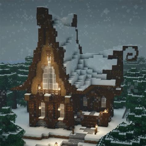 Minecraft Snow Cabin