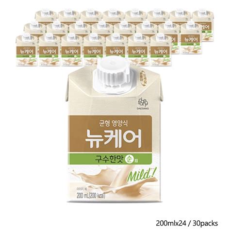 Nucare Complete Nutrition Drink Roast Rice Flavor 200ml X 24packs30packs By Daesang Wellife