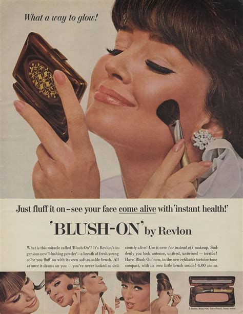 Revlon Blush On 1964 Vintage Makeup Ads Revlon Blush Beauty