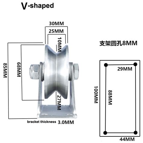 304 Stainless Steel Sliding Gate Roller V H U Shap Grandado