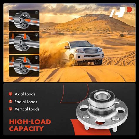 A Premium 2 X Rear Wheel Bearing And Hub Assembly With 4 Lug Compatible