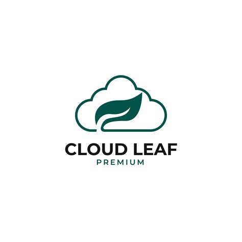 Vector Cloud Leaf Logo Design Concept Illustration Idea 22179727 Vector
