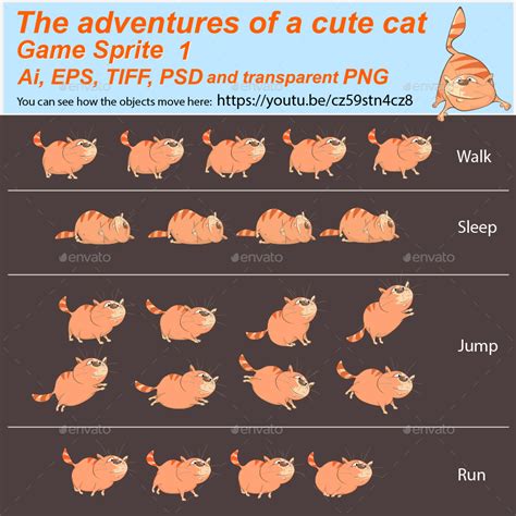 Cat Game Assets Game Assets Graphicriver