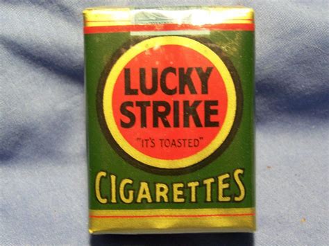 Vintage Original Lucky Strike Cigarette Pack 1940 Nice Wwii Pack