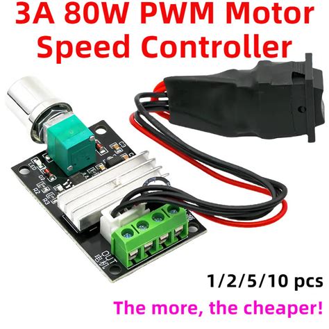125pcs Dc 6v 12v 24v 28v 3a 80w Pwm Motor Speed Controller Regulator