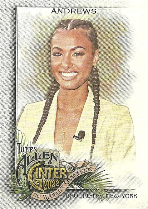 2022 Topps Allen And Ginter 258 Malika Andrews Trading Card Database