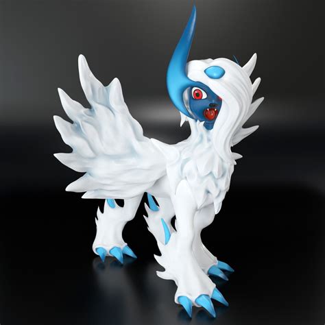Toy Mega Absol Pokemon 3d Model 29 Max Fbx Unknown Free3d