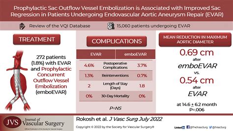 Prophylactic Sac Outflow Vessel Embolization Is Associated With