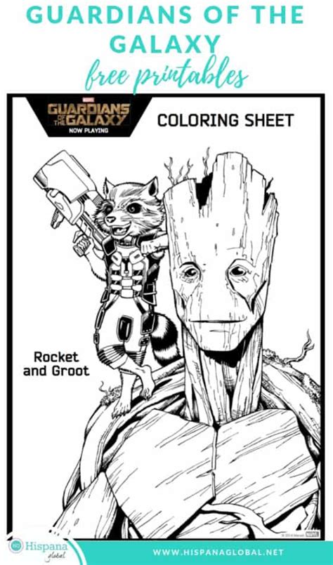 12 Free Printable Guardians Of The Galaxy Coloring Sheets Hispana Global