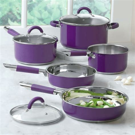 Purple Pots And Pans Set At Madeline Correa Blog