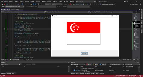 新加坡国旗的绘制（完整版） Csdn博客