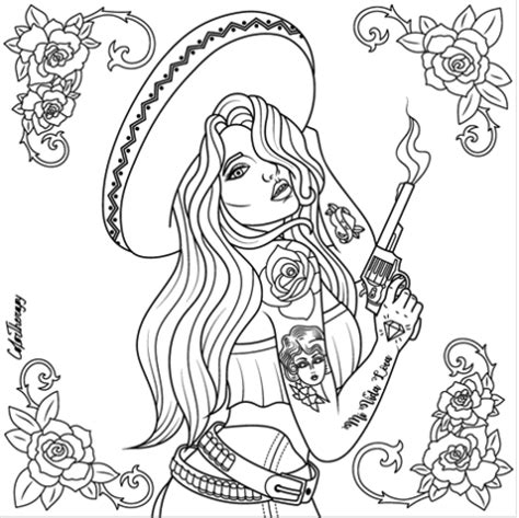 Chicano Art Coloring Pages