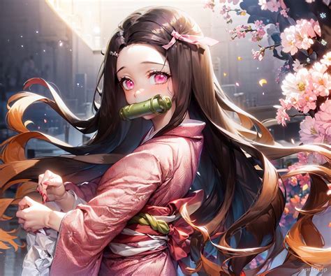 Nezuko Kamado ⁠｢⁠`⁠･⁠ω⁠･⁠⁠｢ Demon Slayer Demon Slayer Nezuko Fanart