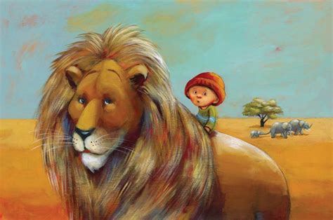 Illustrator Polona Lovšin Here Come A Gigantic Lion