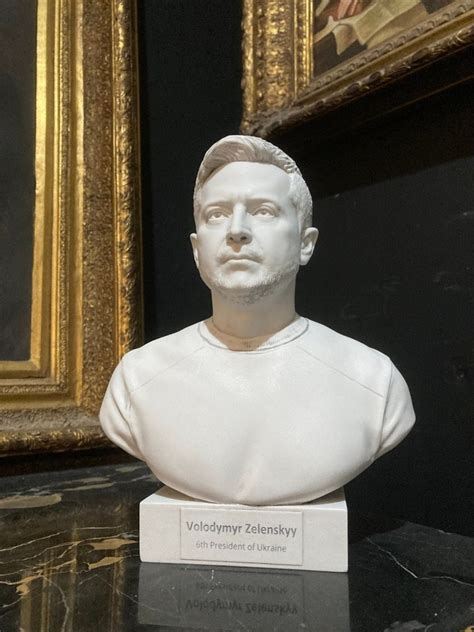 Volodymyr Zelenskyy A Portrait Bust Etsy