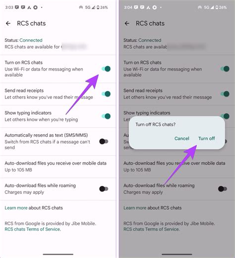 3 Ways To Turn Off Rcs On Android Including Samsung Guiding Tech