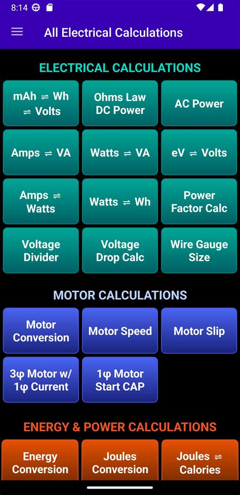 All Electrical Calculations Apk For Android Download