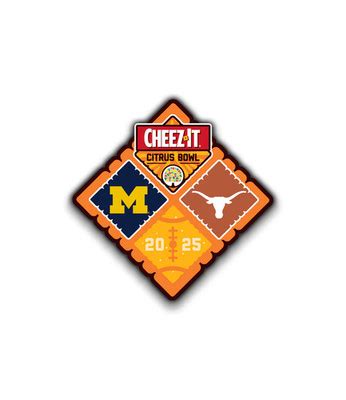 2025 Cheez It Citrus Bowl Pin Texas Longhorns Vs Michigan Wolverines