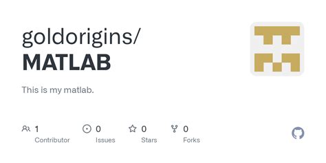 GitHub Goldorigins MATLAB This Is My Matlab