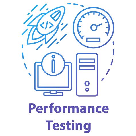 Perfomance Testing Concept Icon Software Development Idea Thin Line
