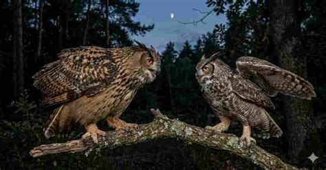 Eurasian Eagle Owl Vs Great Horned Owl Ultimate Showdown