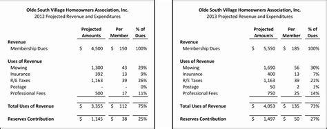 Beautiful Hoa Financial Statements Example Preparation Of Fund Flow