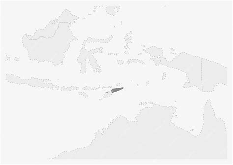 Premium Vector Map Of Asia With Highlighted East Timor Map