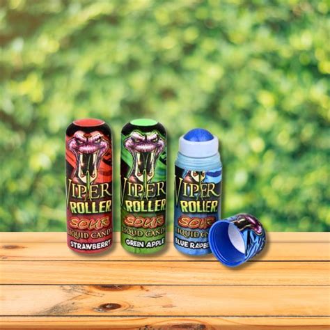 Viper Venom Sour Candy Roller Blue Raspberry Sour Candy Apple Ingredients Sour