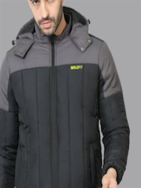 Buy Boldfit Colourblocked Windcheater Outdoor Quilted Hooded Padded