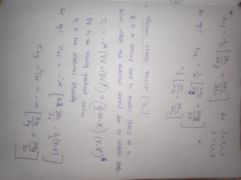 Solved Compute The Vorticity Vector Strain Rate Tensor And Viscous
