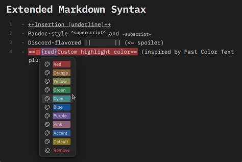 Extended Markdown Syntax Give Your Text Another Style Share