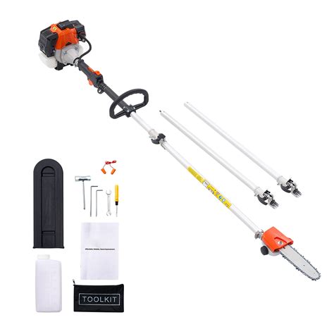 Kffkff Gas Powered Pole Saw 33cc 2 Stroke Engine With 8 Inch Cutting