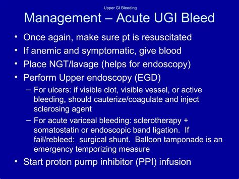 Upper Gi Bleeding Ppt